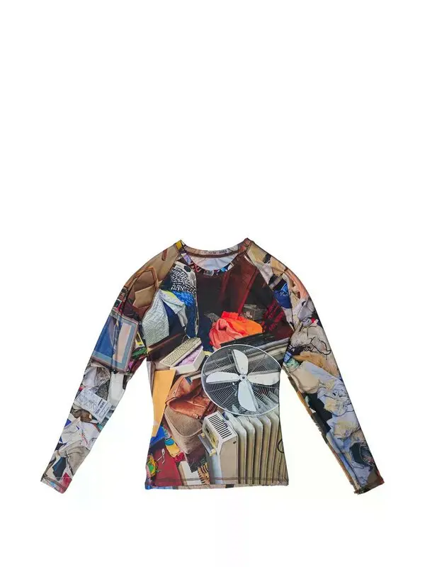 BORBALA Graphic Print Long Sleeve T-shirt