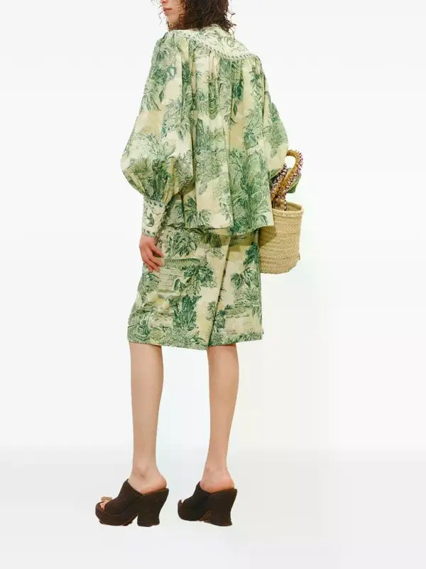 ALEMAIS Sara Graphic-print Shorts