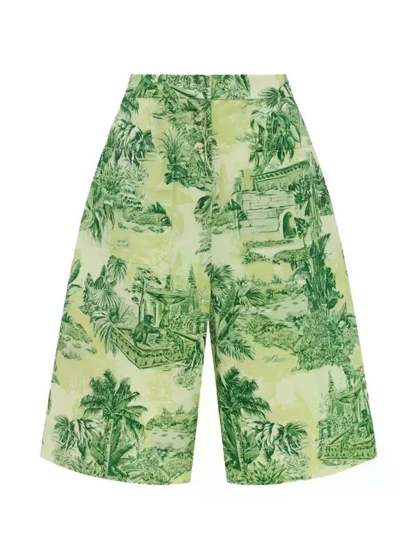 ALEMAIS Sara Graphic-print Shorts