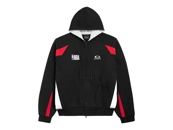 Balenciaga X Nba Oversized Zipup Hoodie