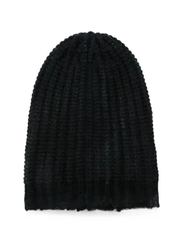 Avant Toi Hat Hand Painted Corn Cob Stitch - Blue
