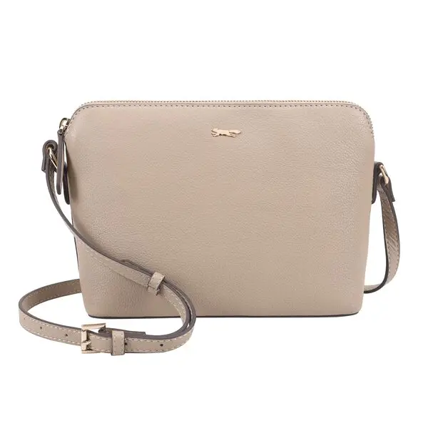 PAUL COSTELLOE Lenya Leather Crossbody Bag Doeskin