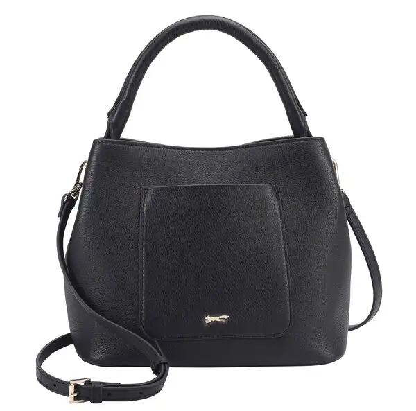 Paul Costelloe Rosa Leather Shoulder Bag - Black