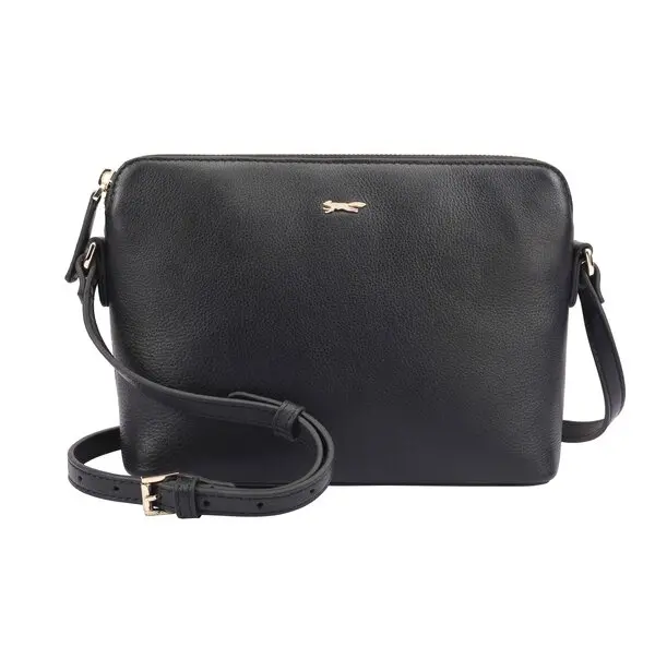Paul Costelloe Lenya Leather Crossbody Bag Jet