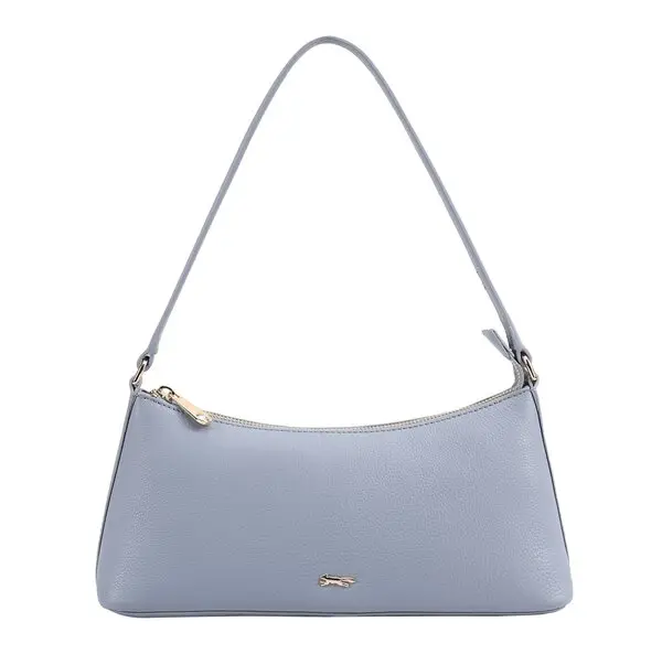 PAUL COSTELLOE Zoey Leather Shoulder Bag Lead