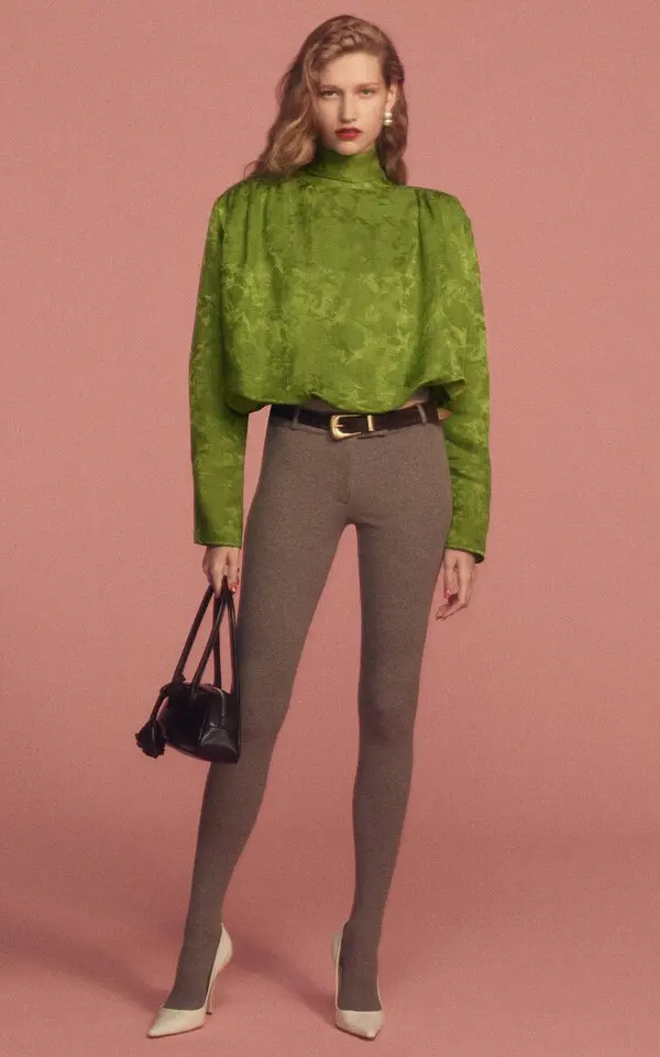 Magda Butrym Mid-rise Stretch-wool Skinny-leg Pants