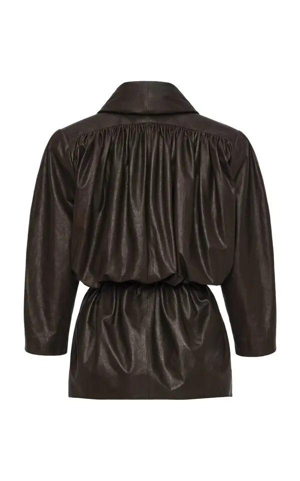 Magda Butrym Oversized Leather Jacket