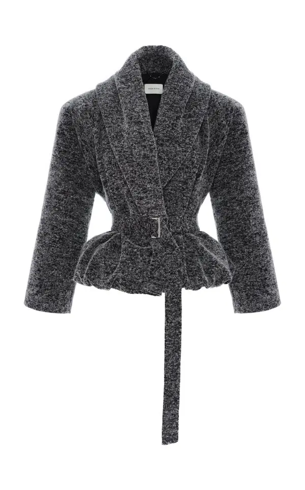 Magda Butrym Belted Wool-cashmere Jacket
