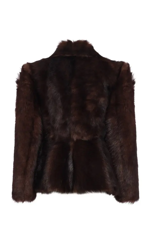 Magda Butrym Relaxed Leather Shearling Jacket