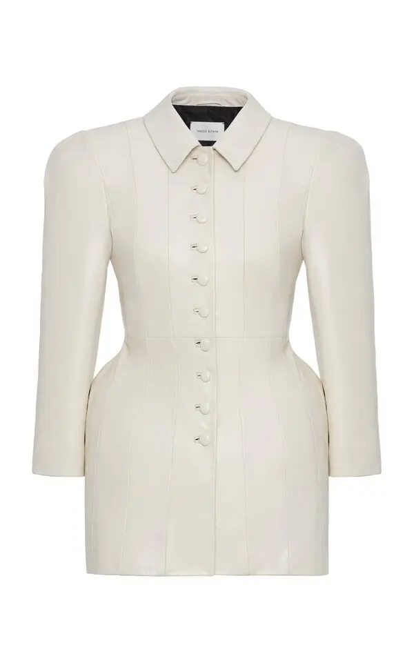 Magda Butrym Tailored Leather Blazer