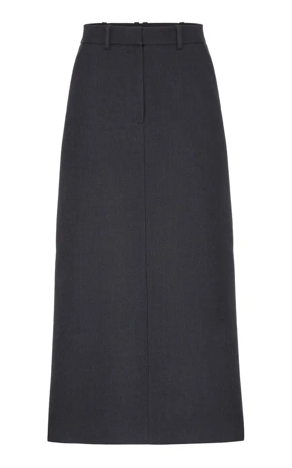 Magda Butrym Mid-rise Wool Midi Skirt