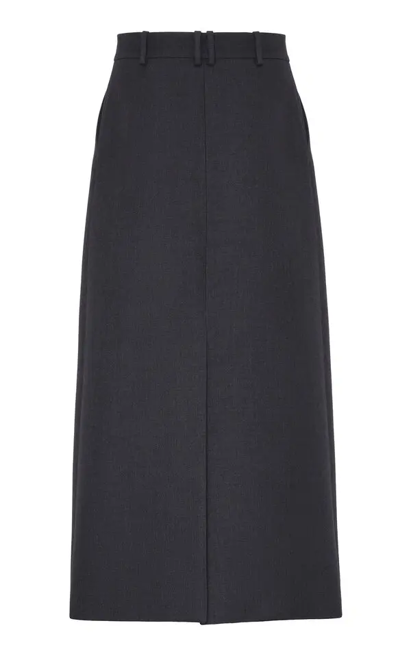 Magda Butrym Mid-rise Wool Midi Skirt