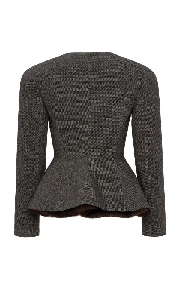 Magda Butrym Tailored Wool-linen Jacket