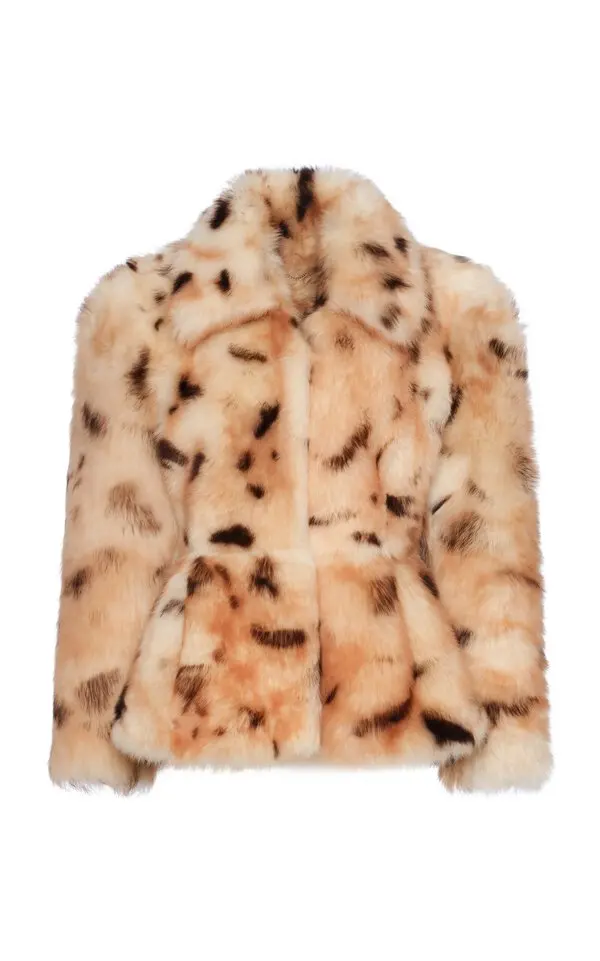 Magda Butrym Patterned Leather Shearling Jacket