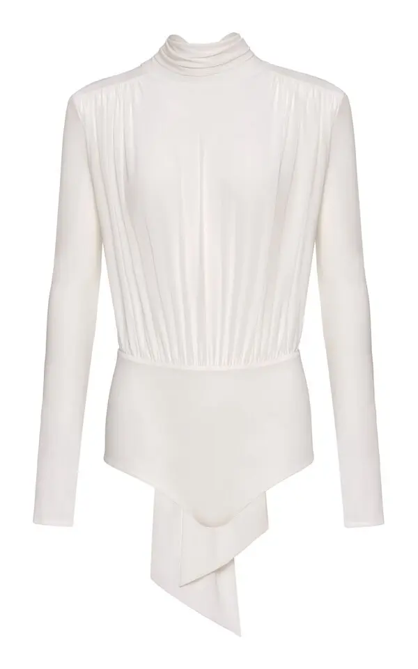 Magda Butrym Long-sleeve Turtleneck Bodysuit - Ivory