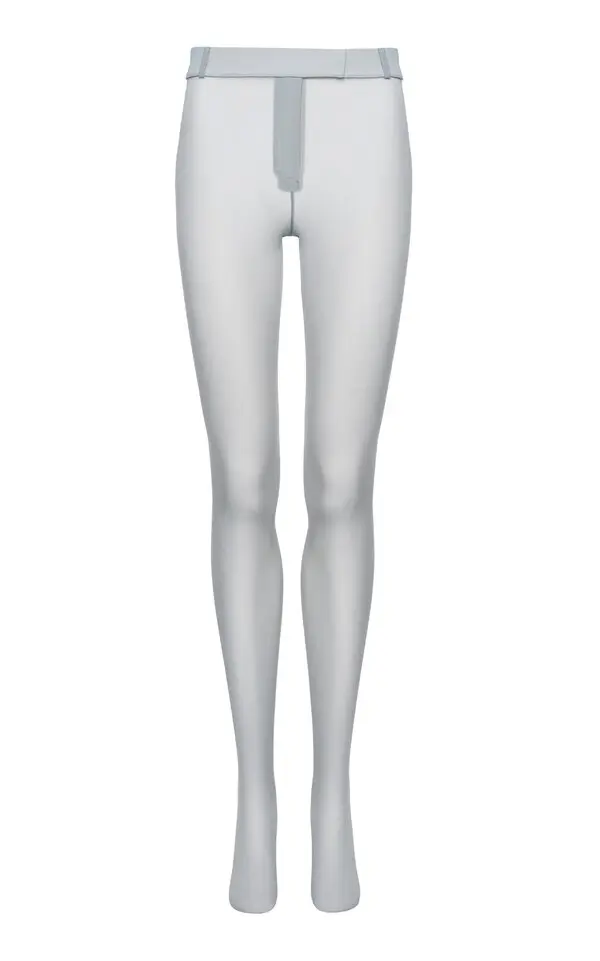 Magda Butrym Mid-rise Tights - Light Blue