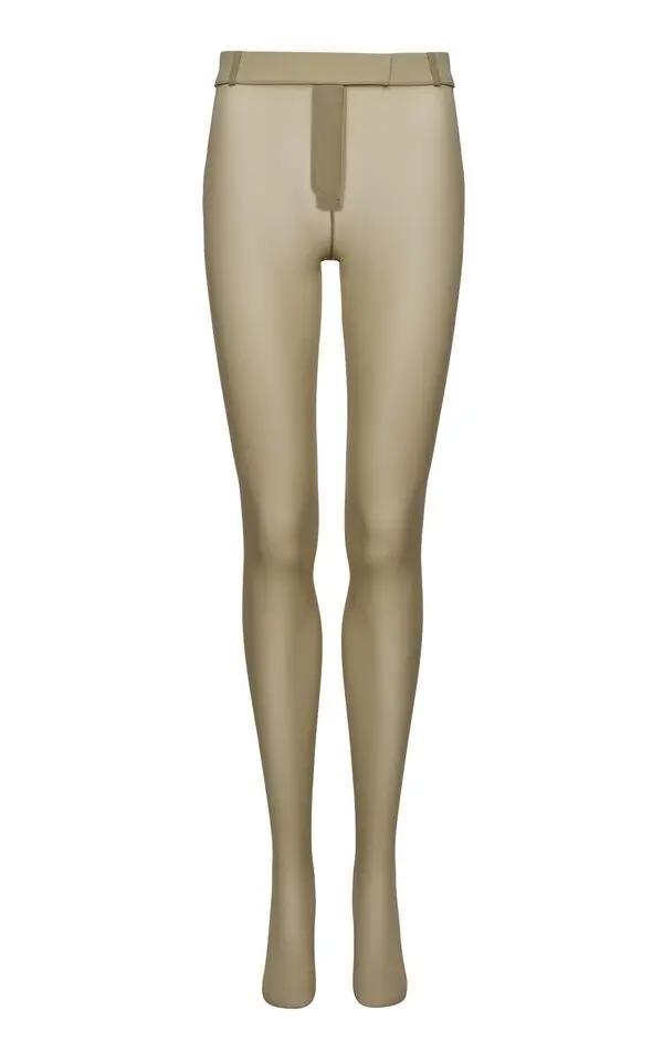 Magda Butrym Mid-rise Tights - Olive