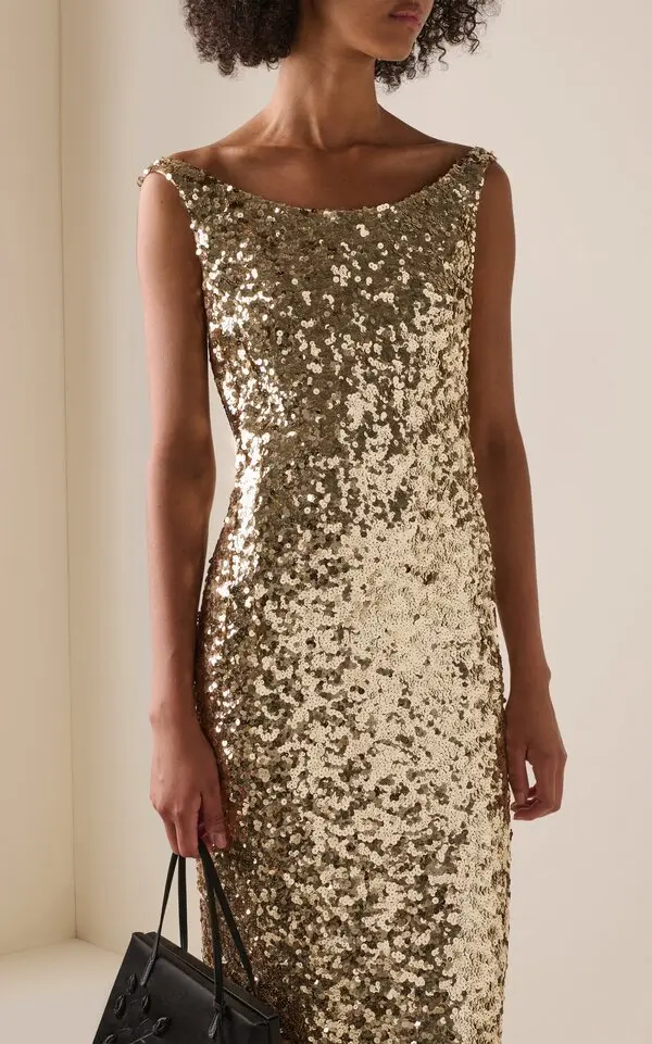 Magda Butrym Sequined Midi Dress