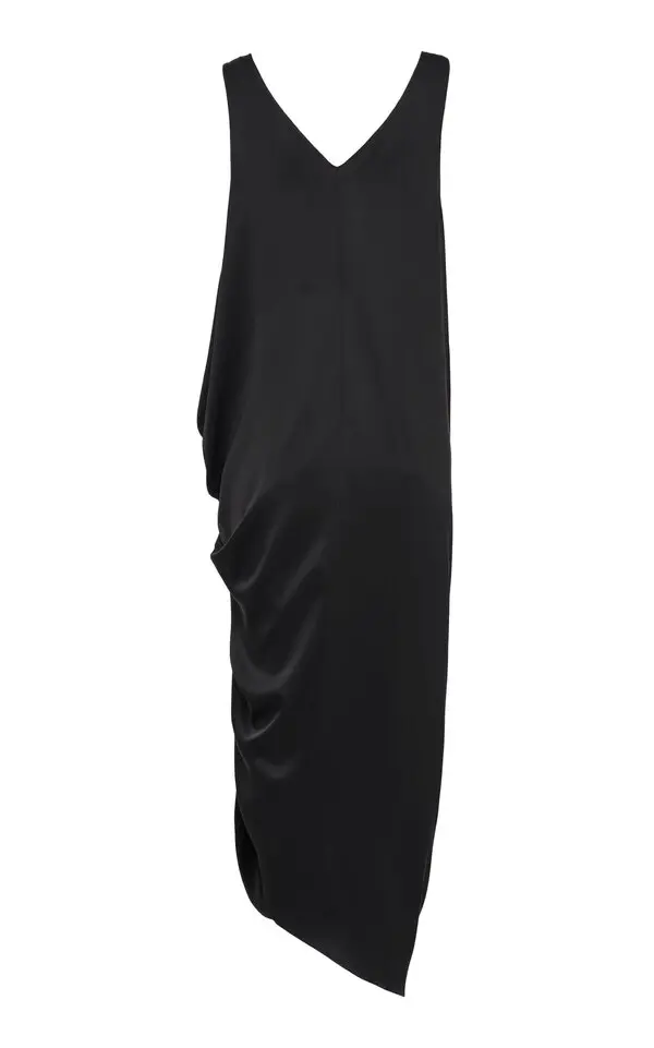 Magda Butrym Gathered Silk Midi Dress