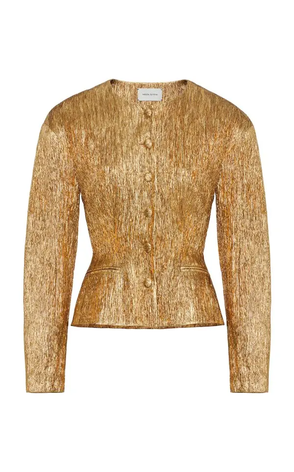 Magda Butrym Tailored Metallic Jacket