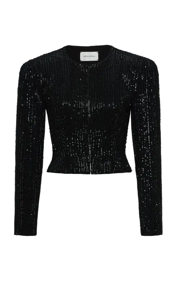 Magda Butrym Embellished Silk-wool Jacket