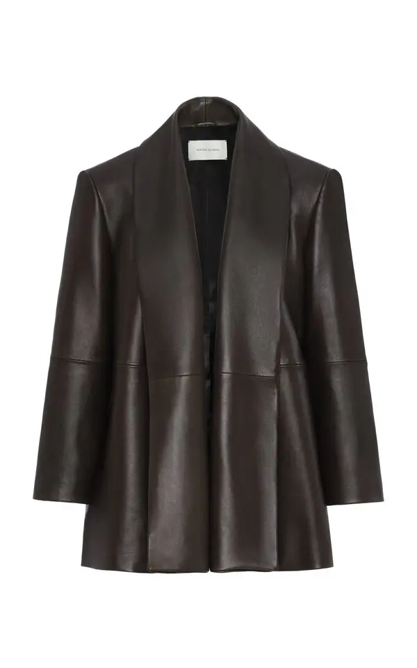 Magda Butrym Relaxed Leather Coat