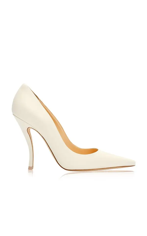 Magda Butrym Cream Leather Pumps