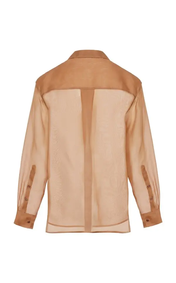 Magda Butrym Collared Silk Shirt
