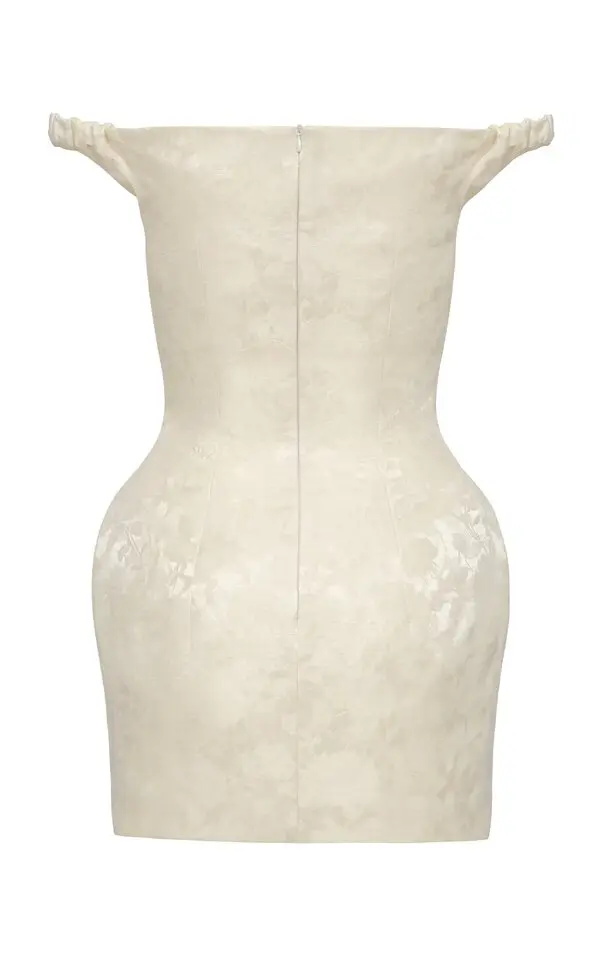 Magda Butrym Off-the-shoulder Linen-silk Mini Dress