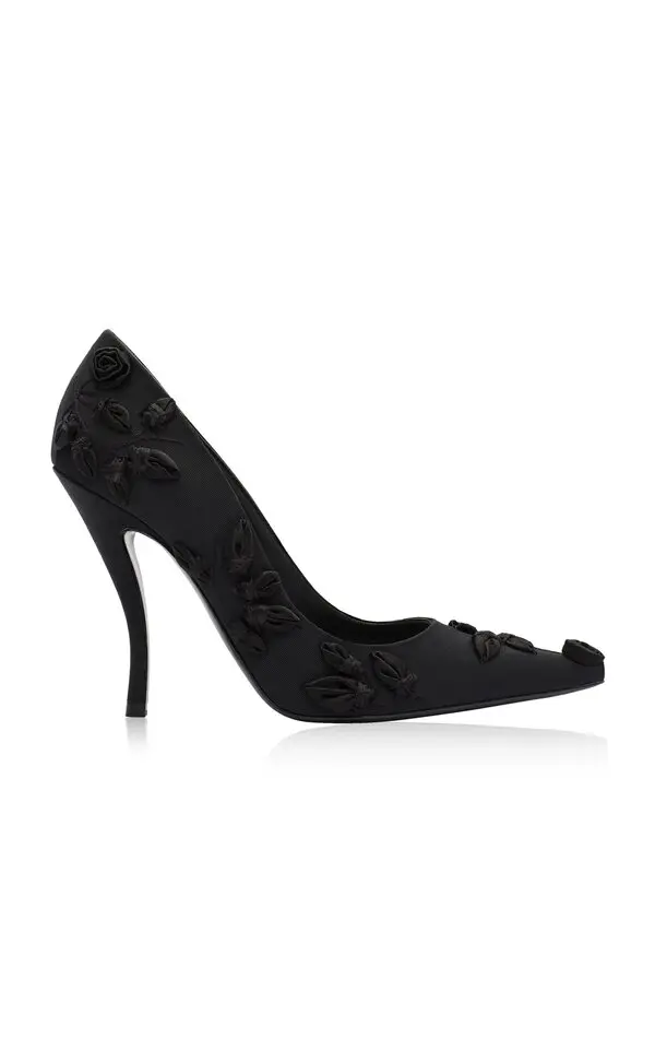 Magda Butrym Embroidered High Heel Pumps