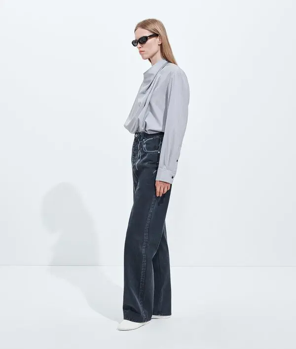 Bottega Veneta Overdyed Wide Leg Jeans