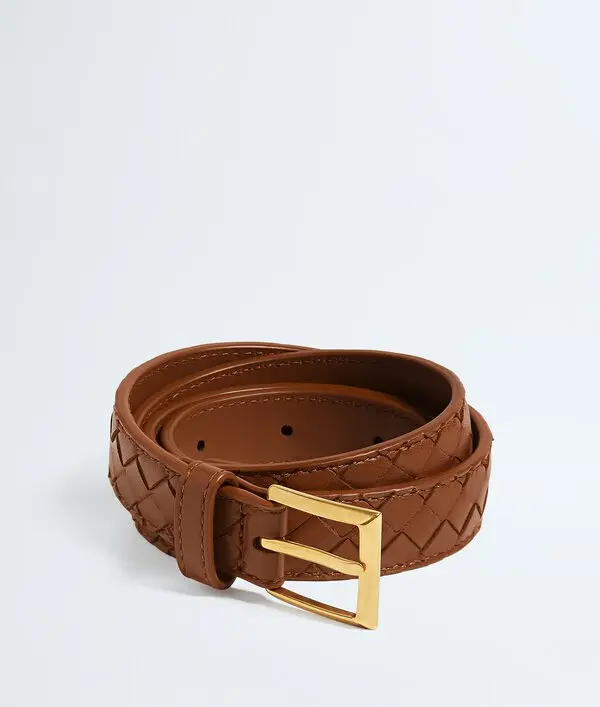Bottega Veneta Solo Belt - Tannin