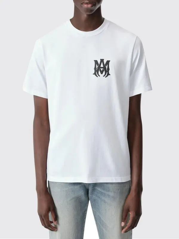 Amiri Relaxed Fit Drop Shoulder Cotton T-shirt With Logo