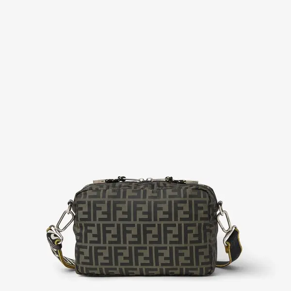 Fendi Camera Case In Technical Fabric With Ff Zucca Motif