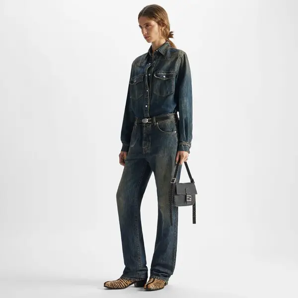 Fendi Western Shirt In Bananatex® Denim