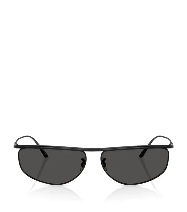 Oliver Spencer Steel 1986c Irregular Oval Sunglasses
