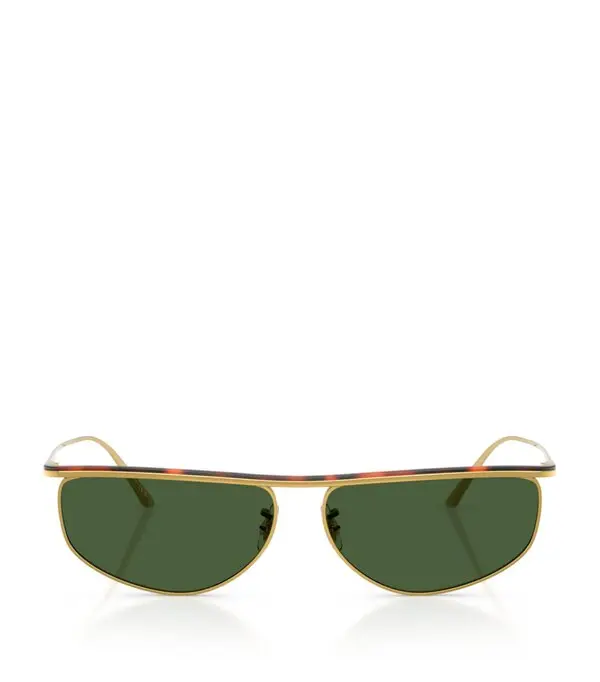 Oliver Spencer Steel 1986c Irregular Oval Sunglasses
