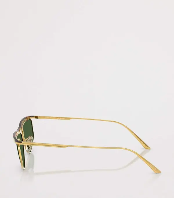 Oliver Spencer Steel 1986c Irregular Oval Sunglasses
