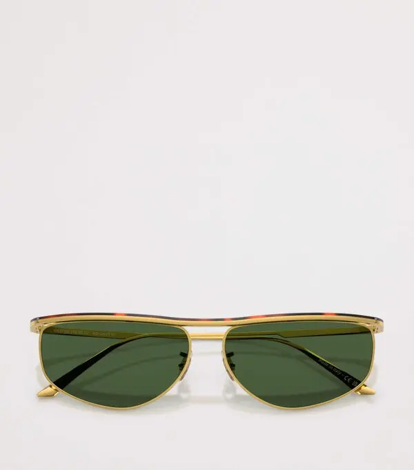 Oliver Spencer Steel 1986c Irregular Oval Sunglasses
