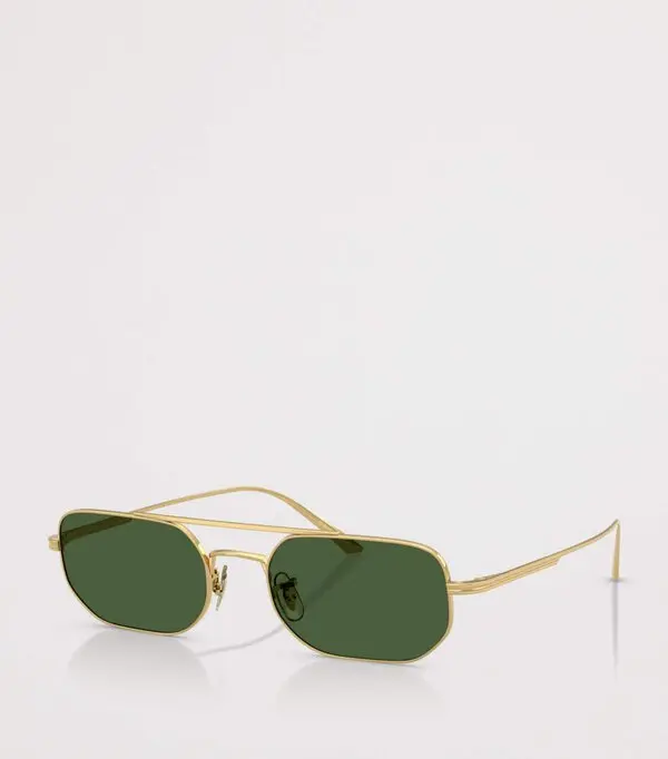 Oliver Spencer Steel 1989c Rectangle Sunglasses