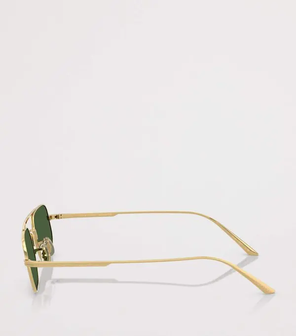 Oliver Spencer Steel 1989c Rectangle Sunglasses