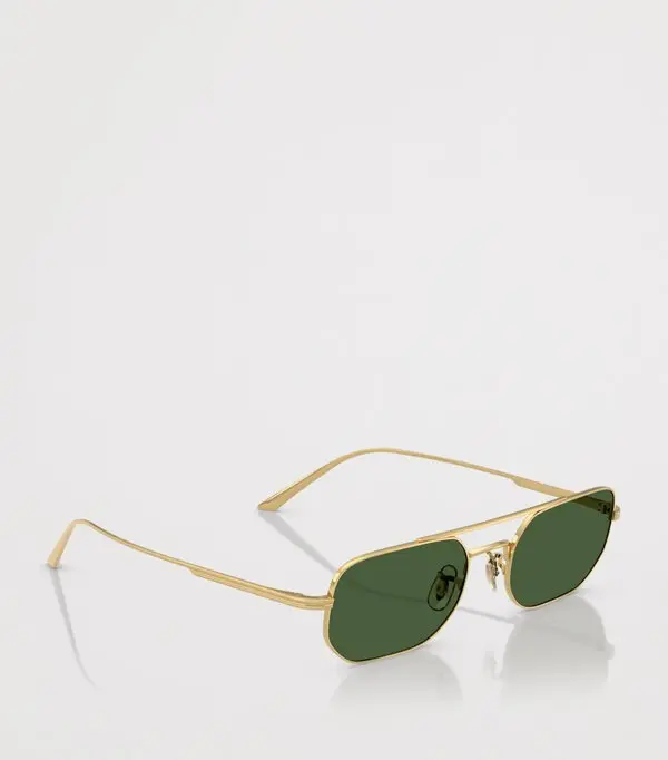 Oliver Spencer Steel 1989c Rectangle Sunglasses