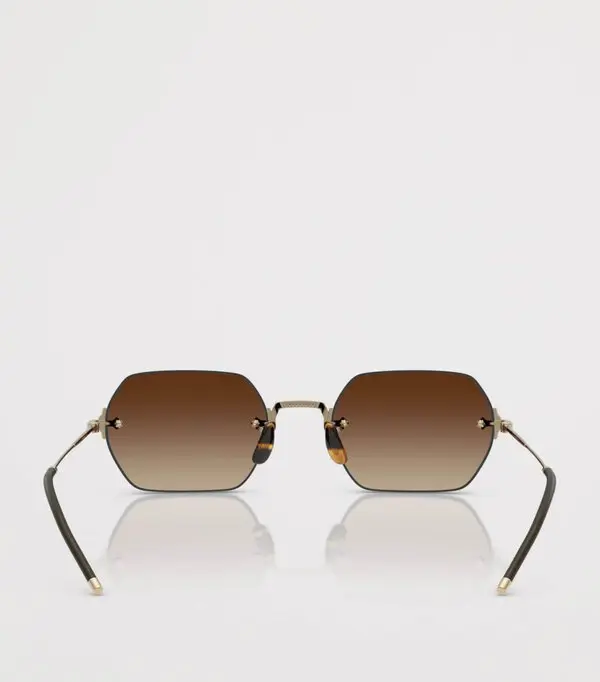 Oliver Spencer Titanium Tk-13 Octagonal Sunglasses