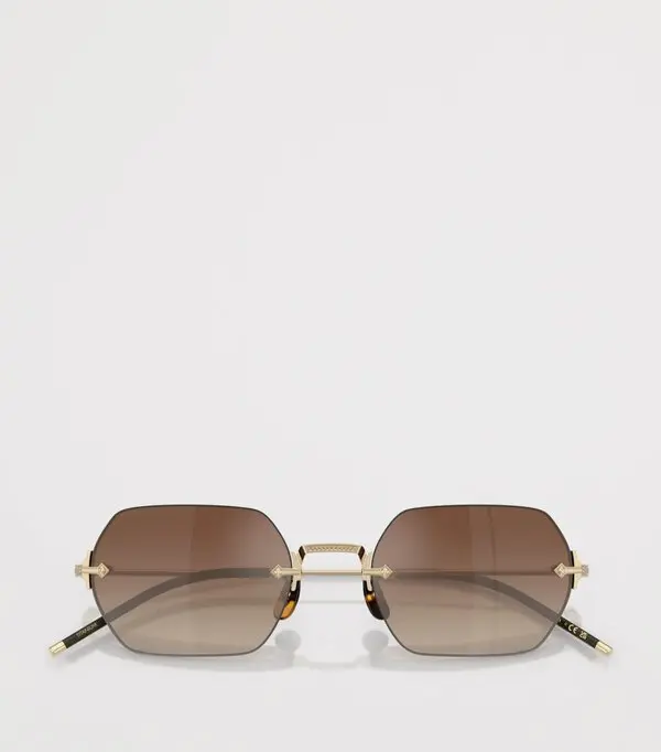 Oliver Spencer Titanium Tk-13 Octagonal Sunglasses