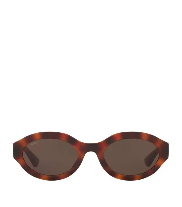 Gucci Injected Oval Sunglasses