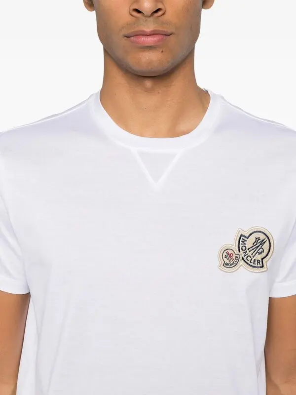 Moncler Double Logo Patch Cotton T-shirt