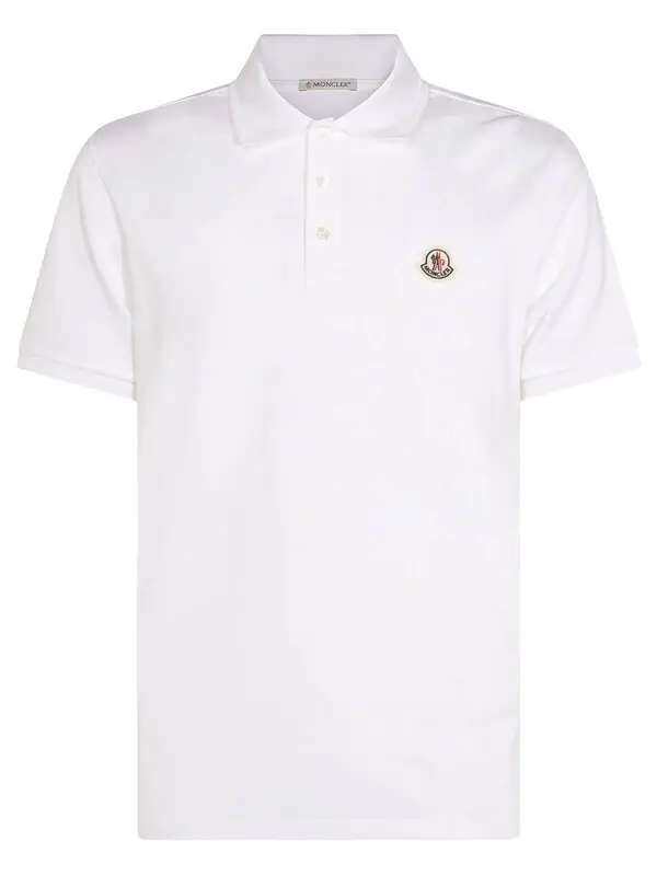 Moncler Double Logo Patch Cotton T-shirt - White