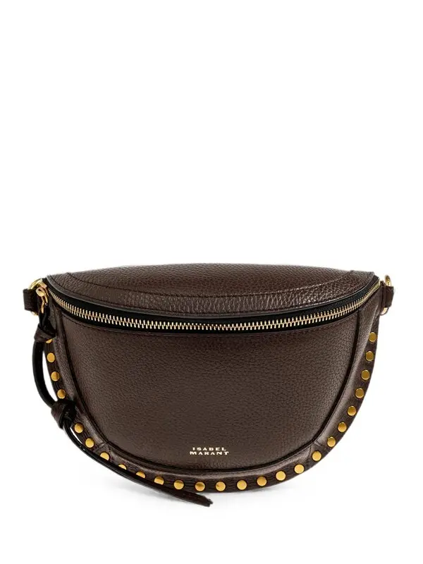 Isabel Marant Étoile Skano Hammered Leather Belt Bag With Studs