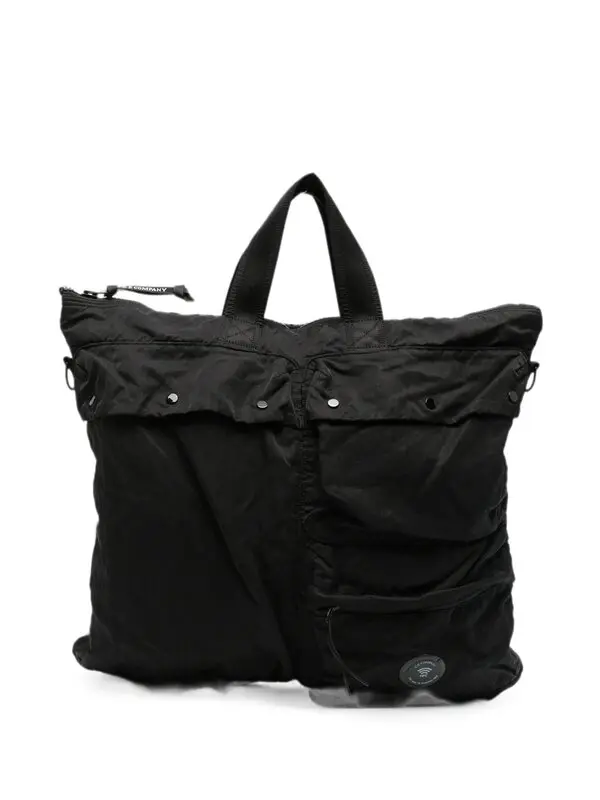C.P. COMPANY Lens-detail Multi-pocket Tote Bag - Black