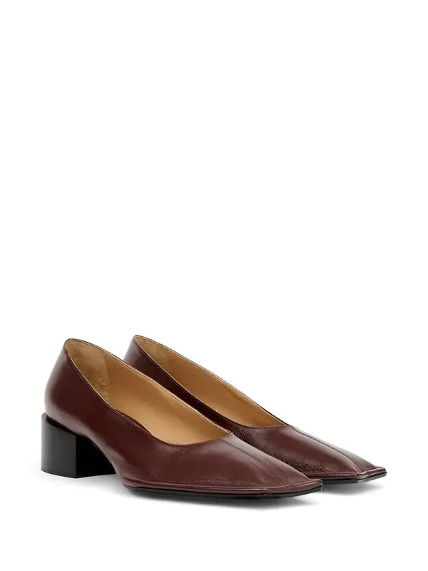 MAISON MARGIELA Piped Shiny Nappa Leather Pump - Brown